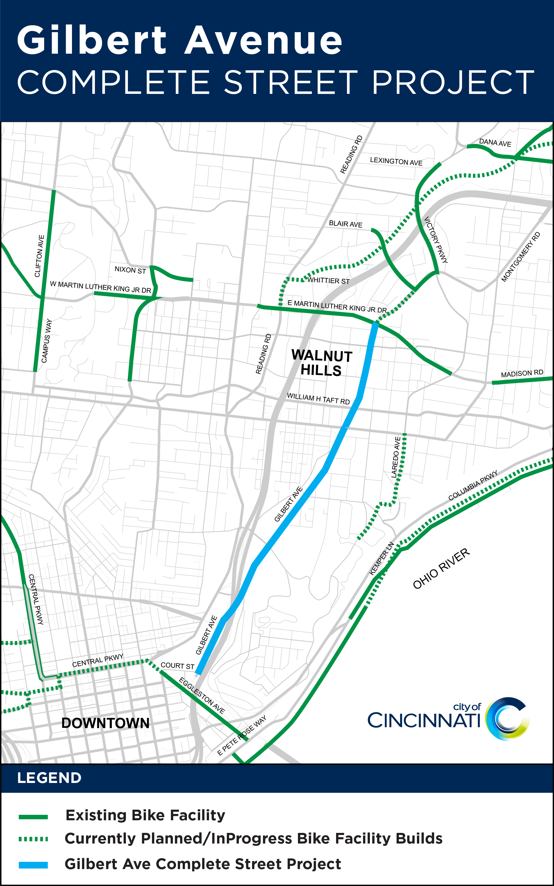 Gilbert Ave Complete Street Project - Bikes