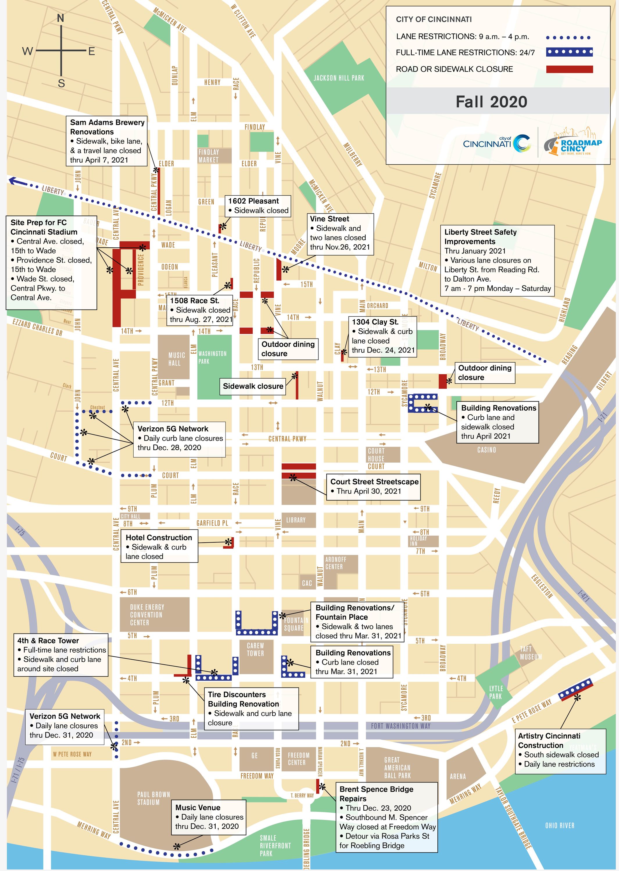 Fall 2020: Construction-Related Road Closures and Lane Restrictions ...